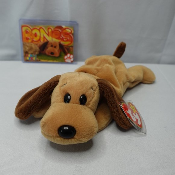 Ty | Toys | Vintage Ty Beanie Babies Bones Dog Style 40 | Poshmark